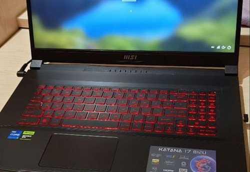 Игровой ноутбук 17.3" MSI Katana 17 B12UCR-820XRU, 512 ГБ, Core i7-12650H, RAM 16 ГБ, GeForce RTX 3050 4 ГБ