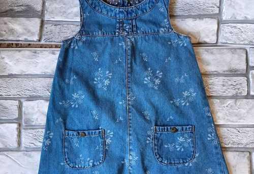 Платье-сарафан джинсовый размер 104