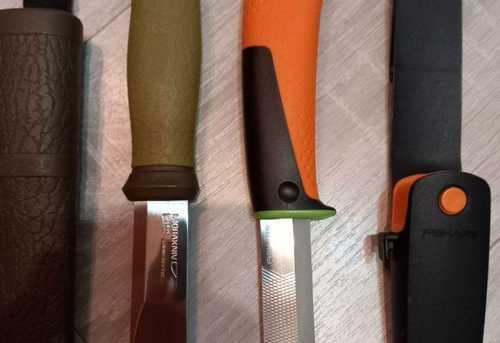 Нож Fiskars с точилкой, для тяжёлых работ