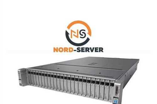 Сервер cisco UCS C240 M4 24xSFF 2x E5-2667v3 64 GB