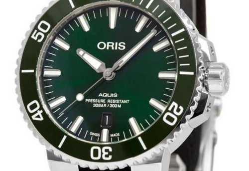 Часы Oris aquis date automatic green