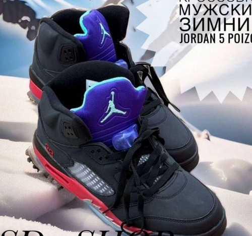 Кроссовки мужские зимние jordan 5