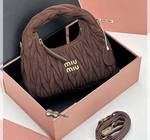 Сумка натуральная замша miu miu