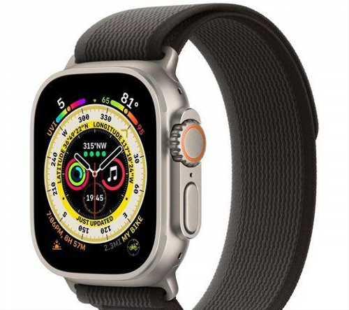Apple Watch Ultra 49mm Titanium Case with Black