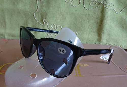 Очки UV-400 +1,5 Bi-Focal UsA SambaShades Т-Синие