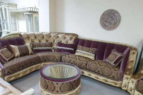 Угловой диван с креслом и столиком "Сан-Ремо"