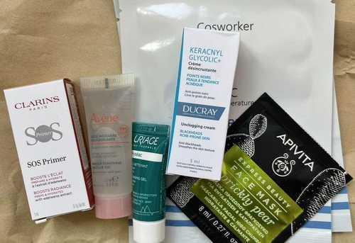 Набор косметики новое Avene, Clarins, Uriage