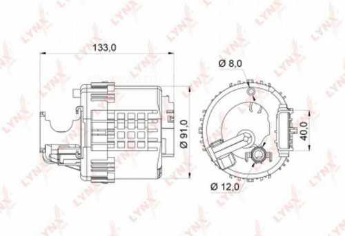 Lynxauto LF-364M Фильтр топливный