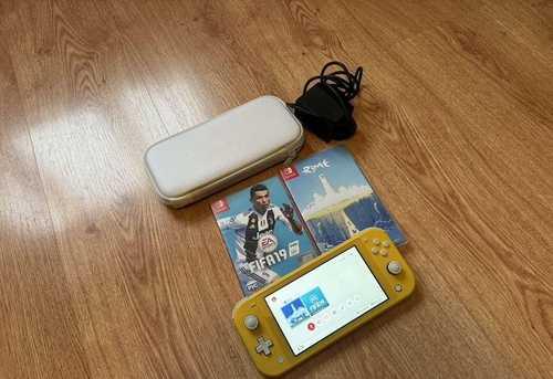Nintendo Switch Lite Yellow+Игры