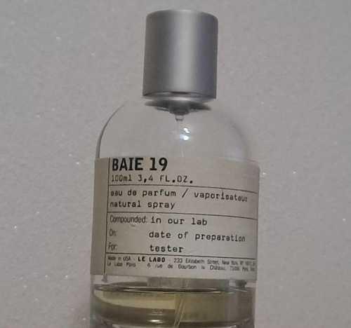 Le labo baie 19 остаток во флаконе