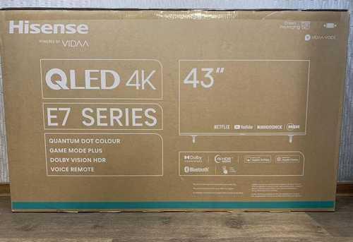 Новый телевизор Hisense 43E7KQ