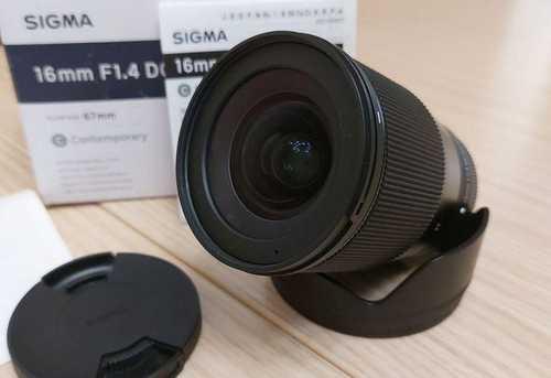 Sigma 16mm f/1.4 DC DN Canon EF-M