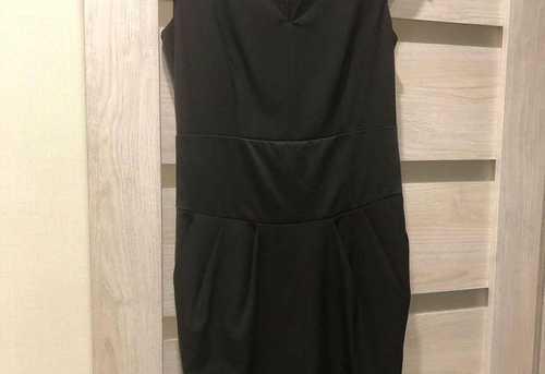 Черное платье-футляр Lakbi с поясом (р.42)