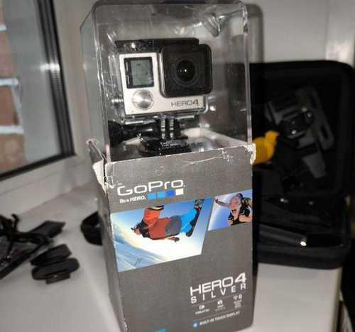 Экшн камера GoPro hero 4 silver