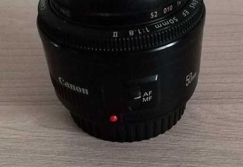 Объектив Canon EF 50 mm f/1.8 II