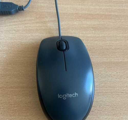 Мышь logitech проводная