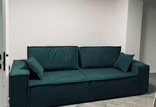 Зеленый диван кровать Фабио Ultra Forest