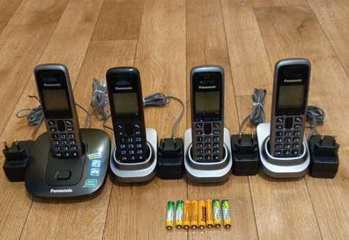 Радиотелефоны Panasonic комплект из 4 трубок