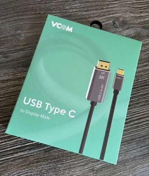 Кабель vcom USB 3.1 Type C - DisplayPort (DP) 8K