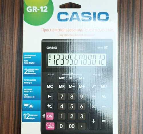 Калькулятор Casio gr 12