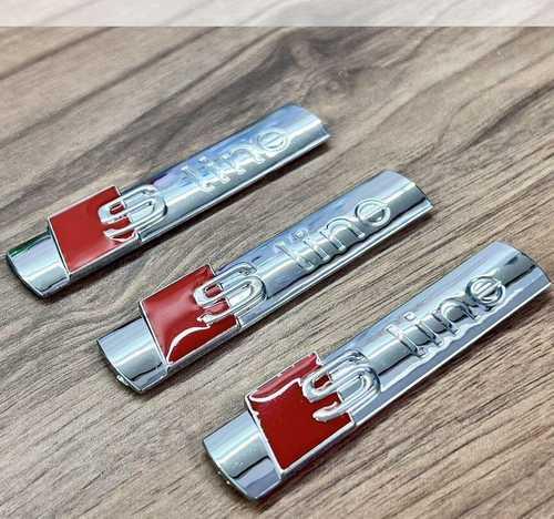 Шильдик Audi S line, хром