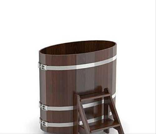 Купель овальная bentwood Дуб Морёный (0,69*1,31*1
