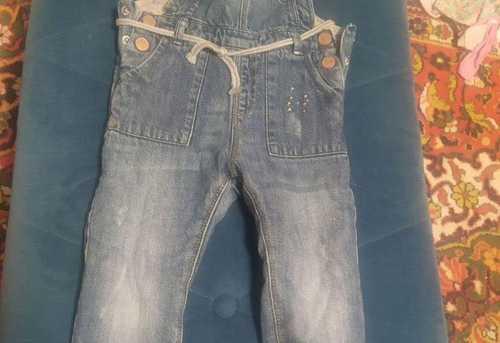 Комбинезон джинсовый на флисе