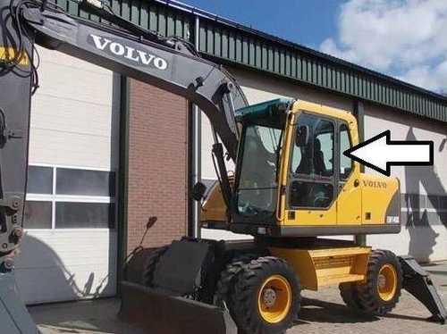 Стекло кузовное левое для Volvo EW 140 b/460 Blc