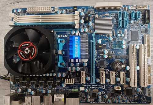 Материнская плата Gigabyte GA-770T-UD3 в сборе