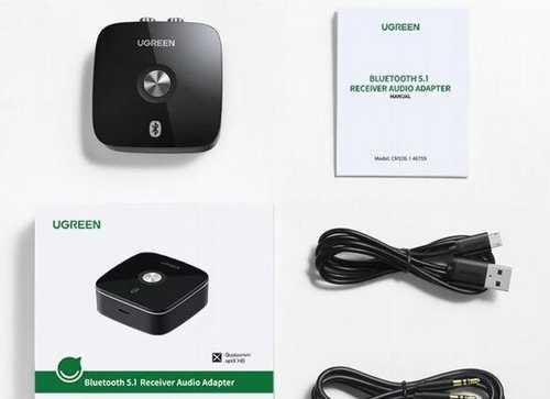 Ugreen Bluetooth (RCA, AUX) приемник 5,1 aptX HD
