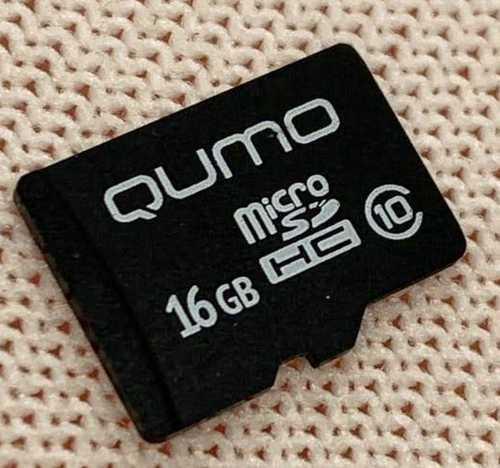 Qumo Micro SD HC 16 GB. Карта памяти. Оригинал