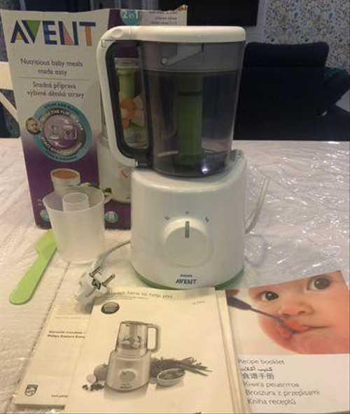 Пароварка блендер philips avent 2 в 1