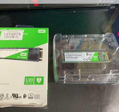 120 гб SSD M.2 накопитель WD Green WDS120G2G0B