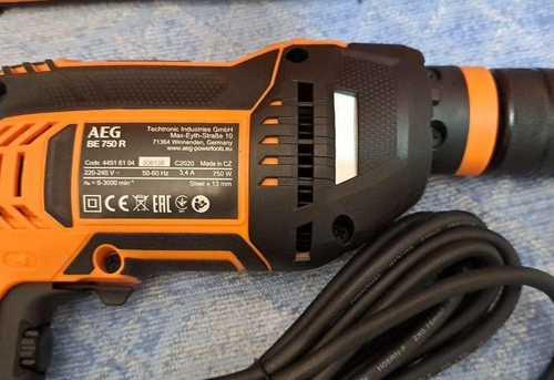 Дрель AEG BE750 R и ушм aegws13-125