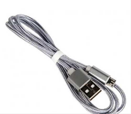 Кабель USB hoco X2 knitted для Micro USB, 2.4А, дл