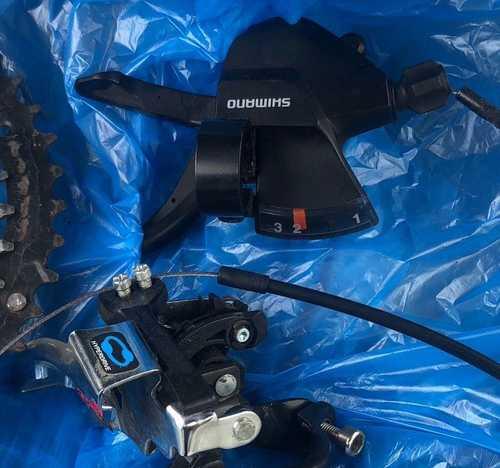 Монетка и переключатель передний левый shimano
