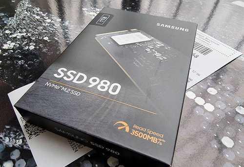 Новый SSD samsung 980 1000GB M2 M.2 nvme PCIe