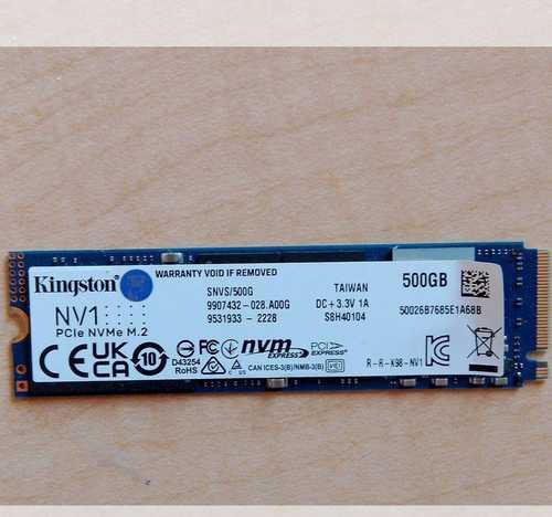 Ssd m2 Kingston 500gb