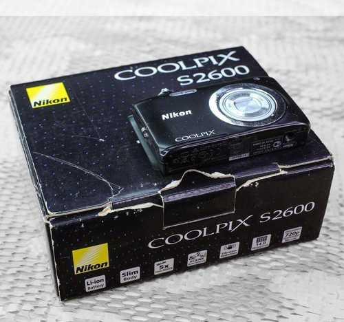 Nikon coolpix s2600 с коробкой