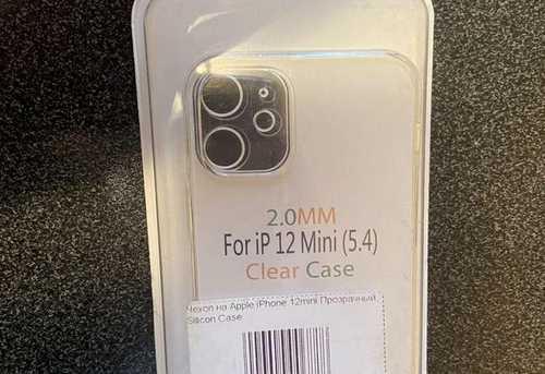Силиконовый чехол прозрачный iPhone 12 mini