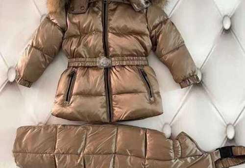 Комплект зимний Moncler пух возраст 4-10 лет
