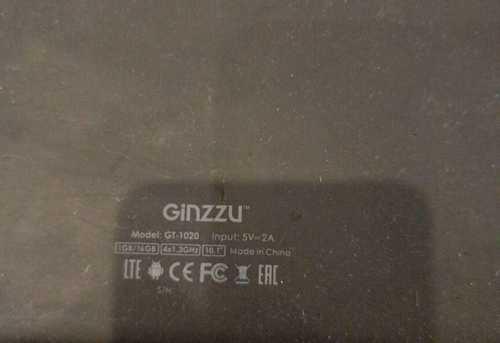 Планшет Ginzzu gt-1020