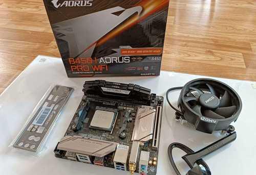 Комплект Gigabyte B450 + Ryzen 5 3600 + 16GB 3600