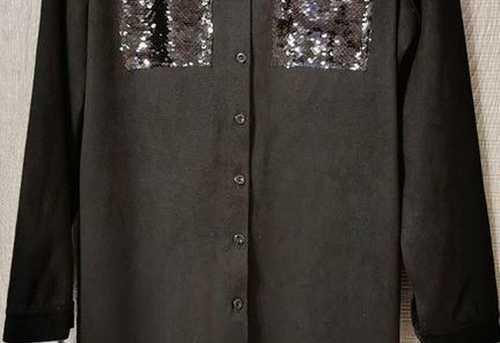 Женская плотная рубашка (кардиган) 48 размер