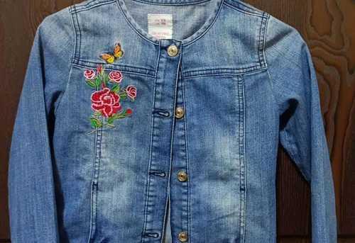 Куртка джинсовая для девочки 7-8 лет