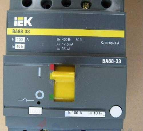 Автоматический выключатель IEK 3п 160А ва 88-33