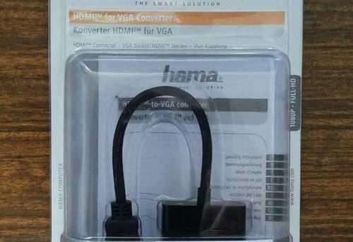 Адаптер hama H-54569, hdmi (m) - VGA (f), 0.1 м