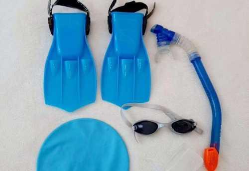 Ласты очки шапочка трубка для плавания
