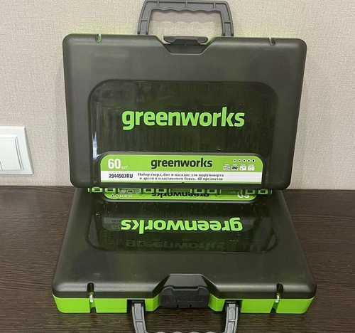 Набор в кейсе Greenworks, 60 предметов