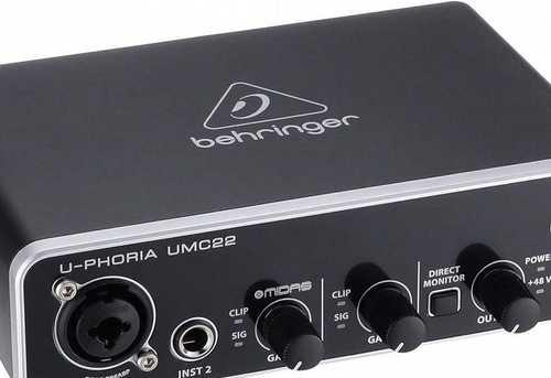 Звуковая карта behringer UMC22